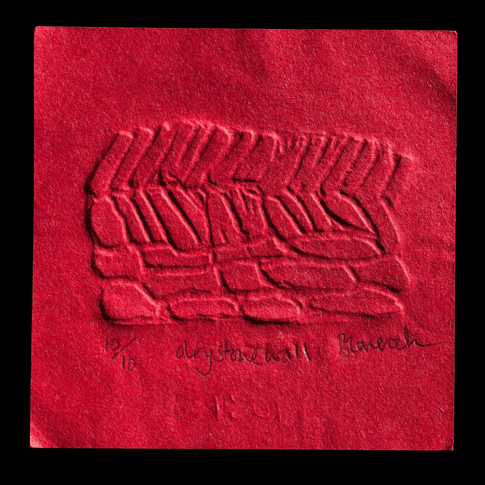 "Dry stone wall" by Bonnie Laverock – OPEN PRINT EXCHANGE