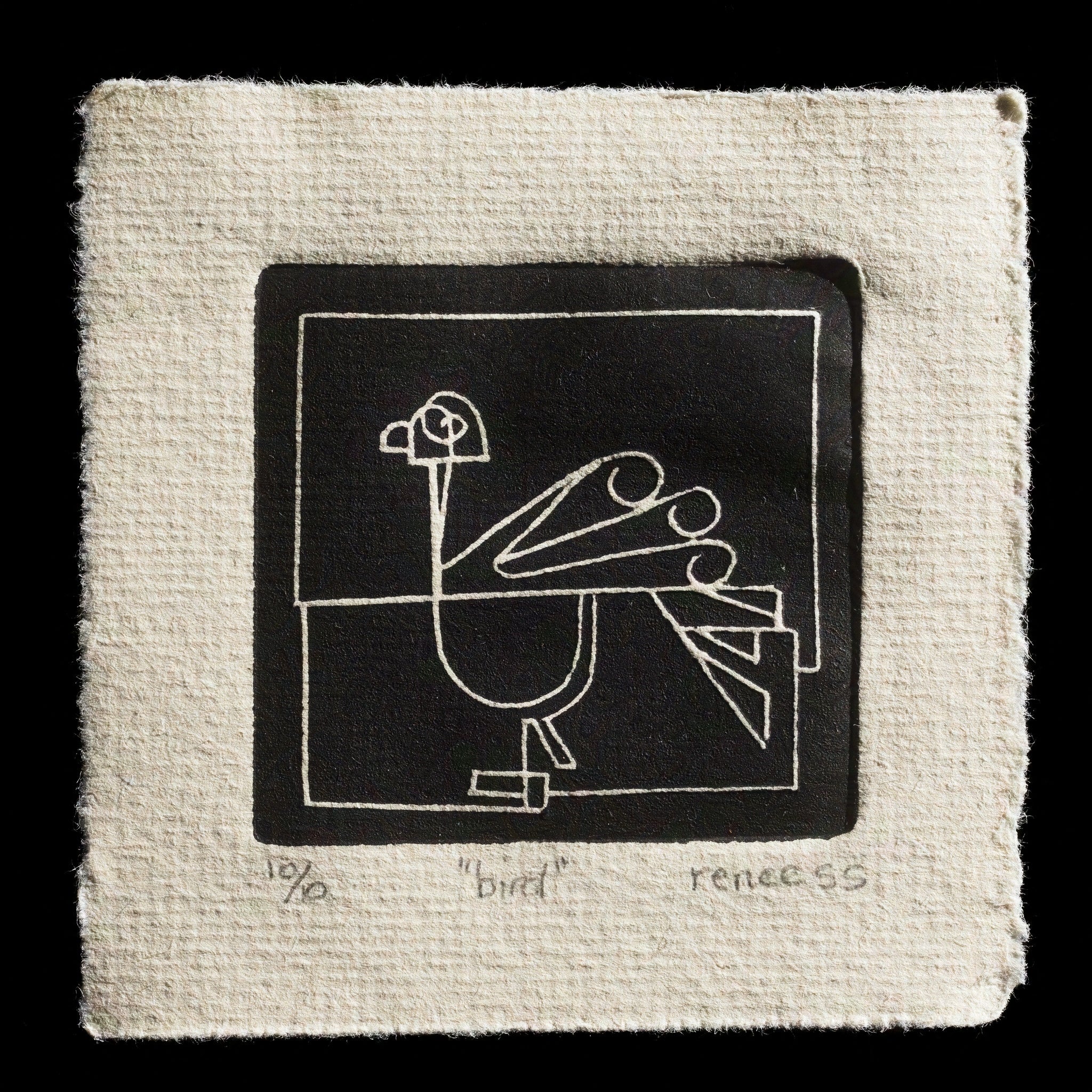"bird" by Renee Steger Simpson – OPEN PRINT EXCHANGE