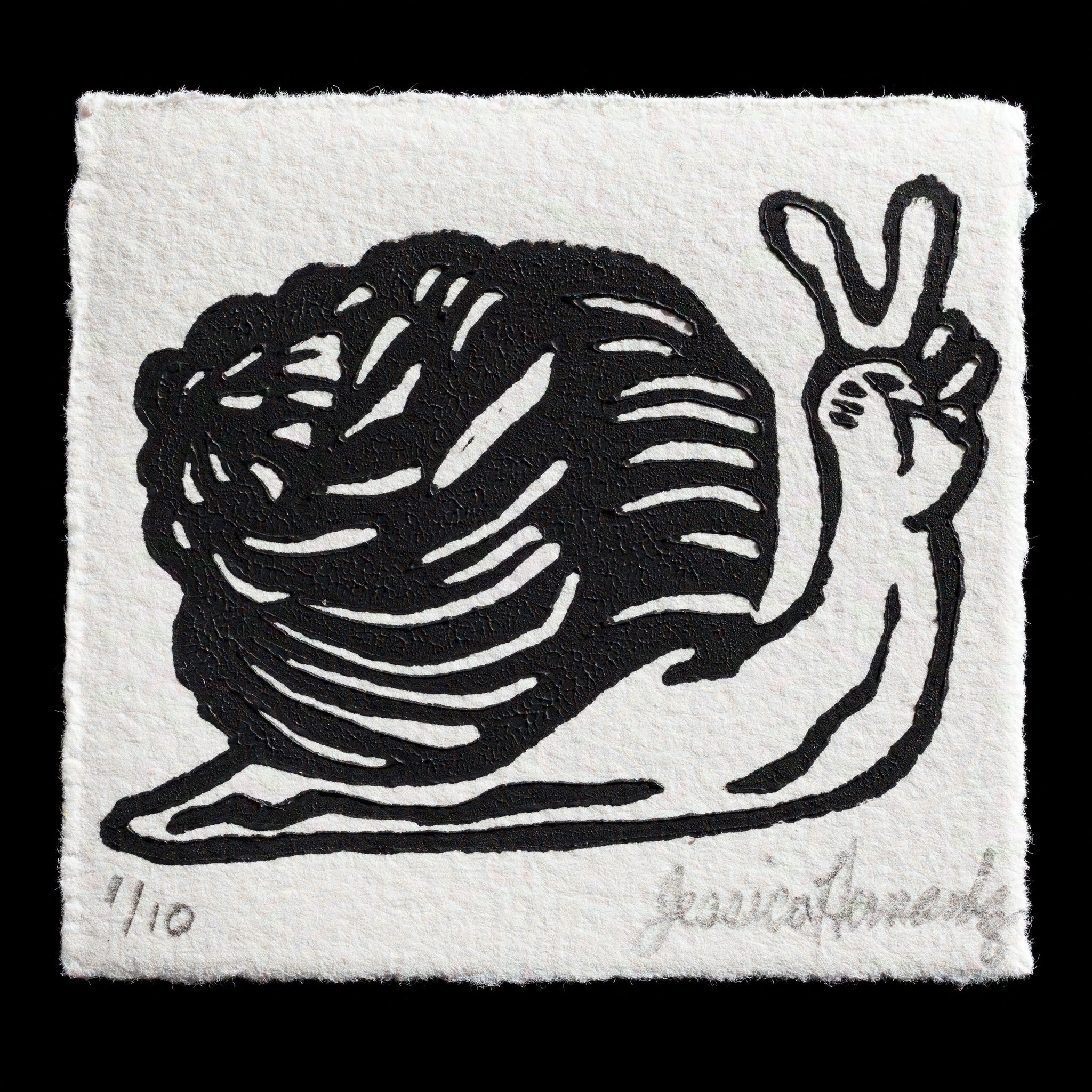 "Peace Snail" by Jessica Hernandez – OPEN PRINT EXCHANGE